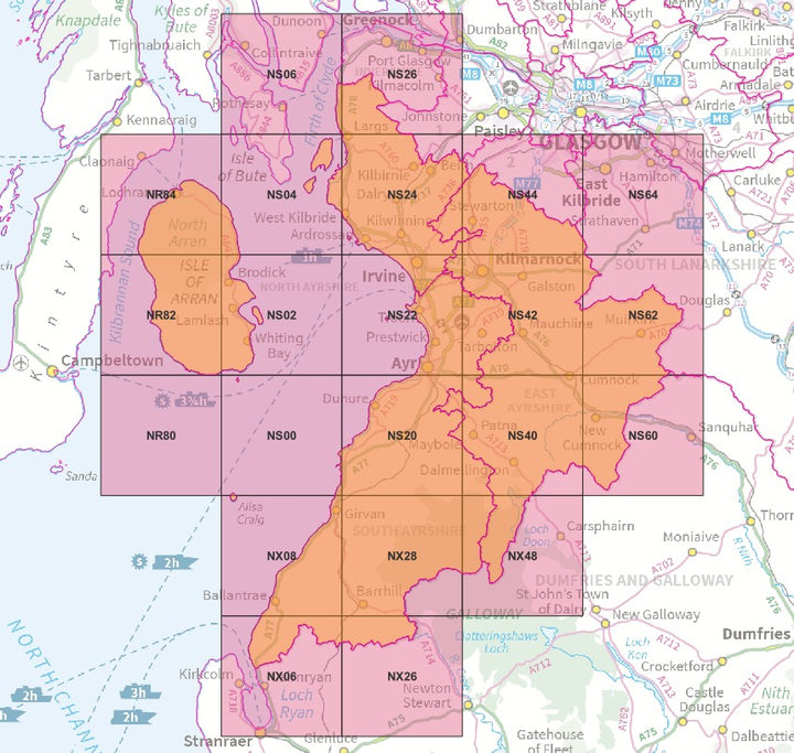 OS Tiles - Counties and Districts – ukmaps.co.uk