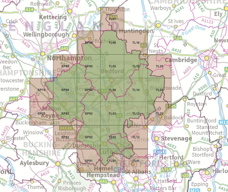 OS Tiles - Counties and Districts – ukmaps.co.uk