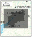 Gloucestershire County Boundary Map - Digital Download – ukmaps.co.uk