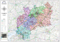 Gloucestershire County Boundary Map - Digital Download – ukmaps.co.uk