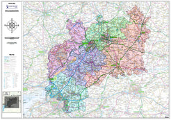 Gloucestershire County Boundary Map - Digital Download – ukmaps.co.uk