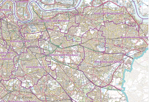 Regional UK Parliamentary Maps - London - Digital Download – ukmaps.co.uk