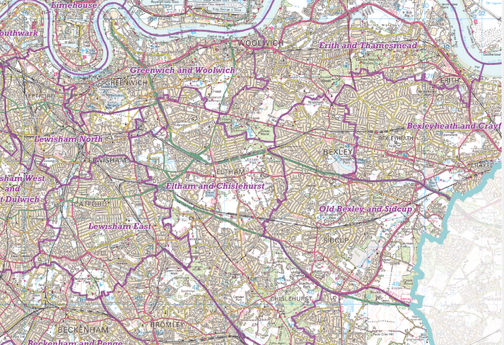 Regional UK Parliamentary Maps - London - Digital Download – ukmaps.co.uk
