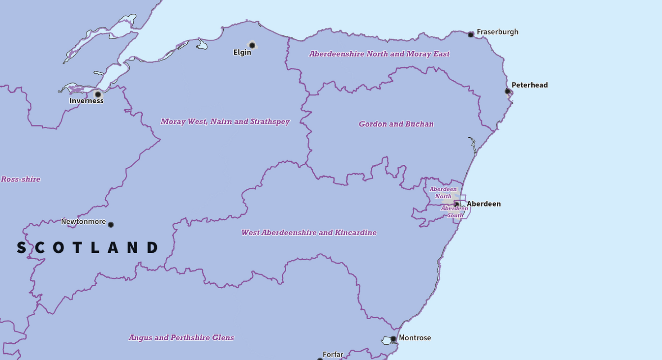 Regional UK Parliamentary Maps - Scotland - Digital Download – ukmaps.co.uk