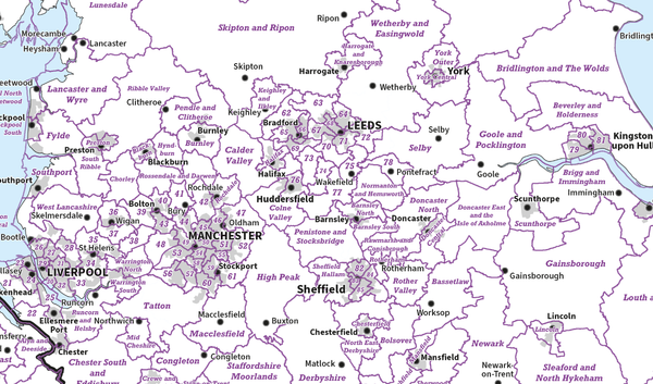UK Westminster Parliamentary Boundaries - 2024 - Digital Download ...