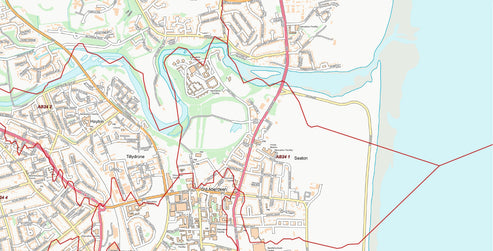 Central Aberdeen Postcode City Street Map - Digital Download – ukmaps.co.uk