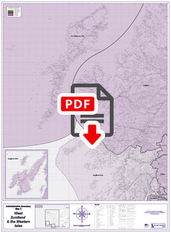 Admin Boundary Map 2 - Western Scotland & The Western Isles - Digital ...