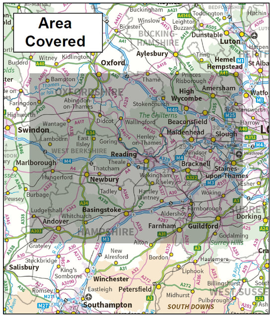 Berkshire County Boundary Map - Digital Download – ukmaps.co.uk