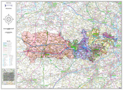 Berkshire County Boundary Map - Digital Download – ukmaps.co.uk