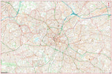 Central Birmingham Postcode City Street Map - Digital Download – ukmaps ...
