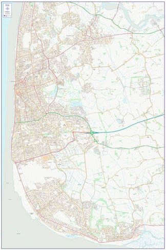 Central Blackpool City Street Map - Digital Download – ukmaps.co.uk