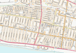 Central Brighton and Hove City Street Map - Digital Download – ukmaps.co.uk