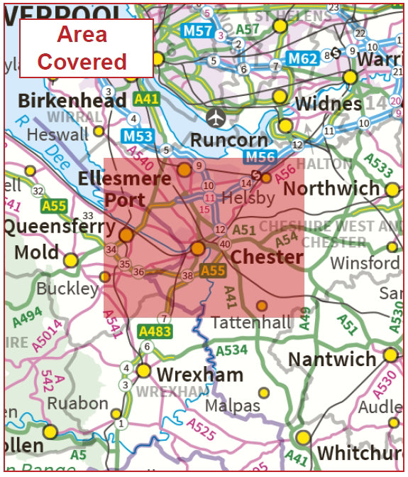 Postcode City Sector Map - Chester - Digital Download – ukmaps.co.uk