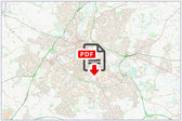 Central Derby City Street Map - Digital Download – ukmaps.co.uk