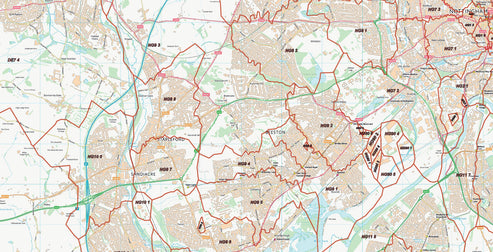 Postcode City Sector Map - Derby & Nottingham - Digital Download ...