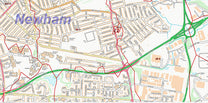 East London Postcode City Street Map - Digital Download – ukmaps.co.uk