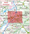 Postcode City Sector Map - Gloucester & Cheltenham - Digital Download ...