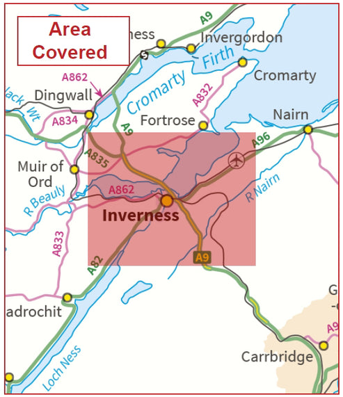 Postcode City Sector Map - Inverness - Digital Download – ukmaps.co.uk