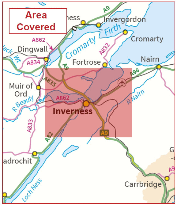 Postcode City Sector Map - Inverness - Digital Download – ukmaps.co.uk