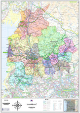 Lancashire County Map - Digital Download – ukmaps.co.uk
