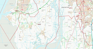 Postcode City Sector Map - Lancaster - Digital Download – ukmaps.co.uk