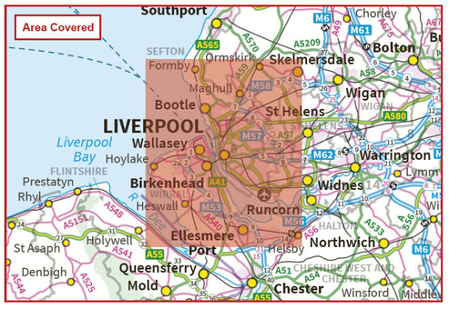 Postcode City Sector Map - Liverpool and The Wirral - Digital Download ...