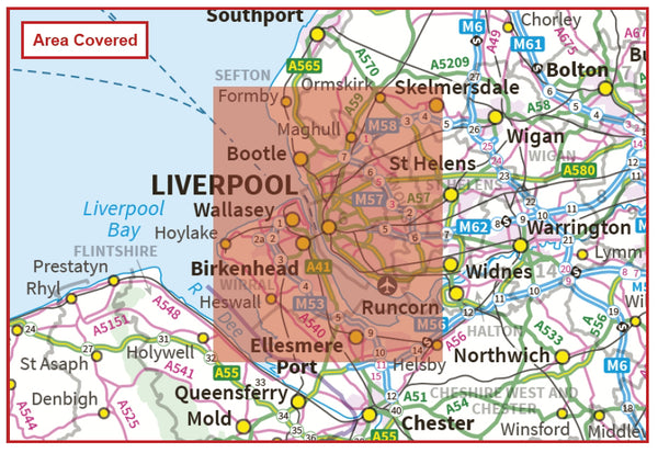 Postcode City Sector Map - Liverpool and The Wirral - Digital Download ...