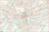 Central Newcastle Upon Tyne Postcode City Street Map - Digital Downloa ...