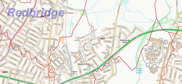 North East London Postcode City Street Map - Digital Download – ukmaps.co.uk