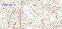 North London Postcode City Street Map - Digital Download – ukmaps.co.uk