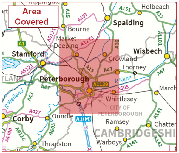 Postcode City Sector Map - Peterborough - Digital Download – ukmaps.co.uk