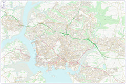 Central Plymouth City Street Map - Digital Download – ukmaps.co.uk