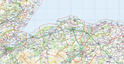 Postcode District Map 1 - North Scotland, Orkney & Shetland - Digital ...