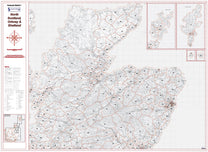 Postcode District Map 1 - North Scotland, Orkney & Shetland - Digital ...