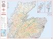 Postcode District Map 1 - North Scotland, Orkney & Shetland - Digital ...