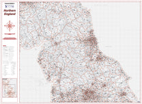 Postcode District Map 4 - Northern England - Digital Download – ukmaps ...