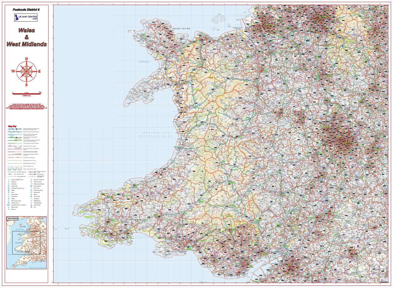 Postcode District Map Series - Full UK - Digital Download – ukmaps.co.uk