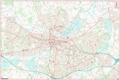 Central Reading Postcode City Street Map - Digital Download – ukmaps.co.uk