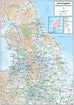 Relief Map 3 with Transport Links - Northern England - Digital Downloa ...