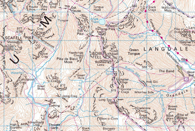 Scafell Pike - OS Walking Map Download – ukmaps.co.uk