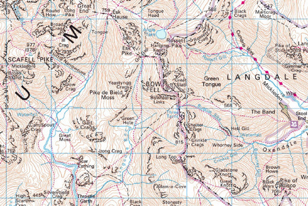 Scafell Pike - OS Walking Map Download – ukmaps.co.uk