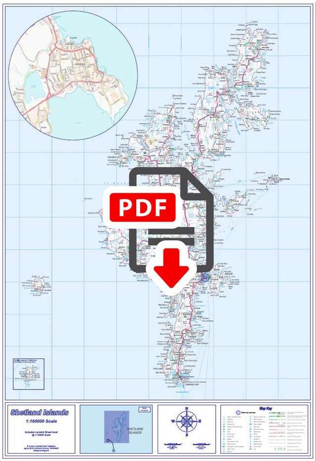 Shetland Islands - Digital Download – ukmaps.co.uk