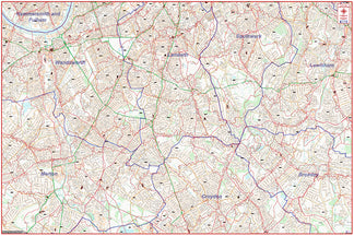South London Postcode City Street Map - Digital Download – ukmaps.co.uk