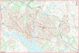 Central Southampton Postcode City Street Map - Digital Download ...