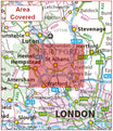 Postcode City Sector Map - St Albans - Digital Download – ukmaps.co.uk