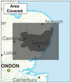 Suffolk County Boundary Map - Digital Download – ukmaps.co.uk