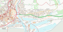 Central Swansea Postcode City Street Map - Digital Download – ukmaps.co.uk