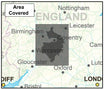 Warwickshire County Boundary Map - Digital Download – ukmaps.co.uk