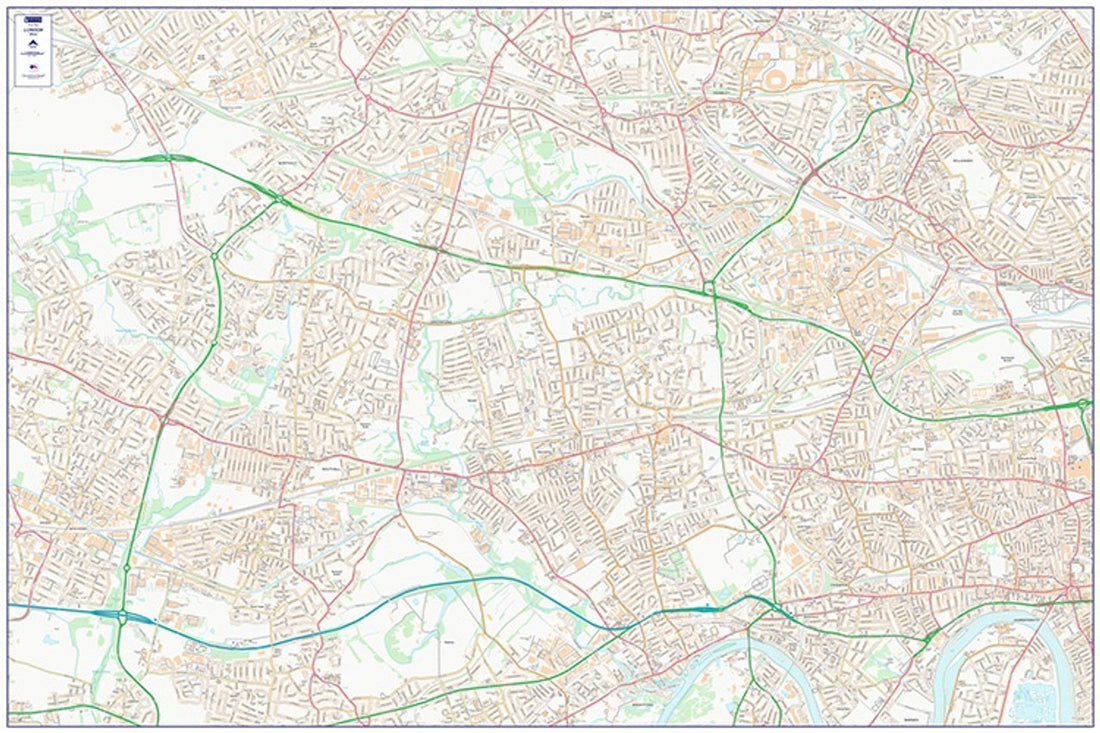 West London City Street Map - Digital Download – ukmaps.co.uk