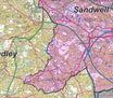 West Midlands District Admininstration Map - Digital Download – ukmaps ...